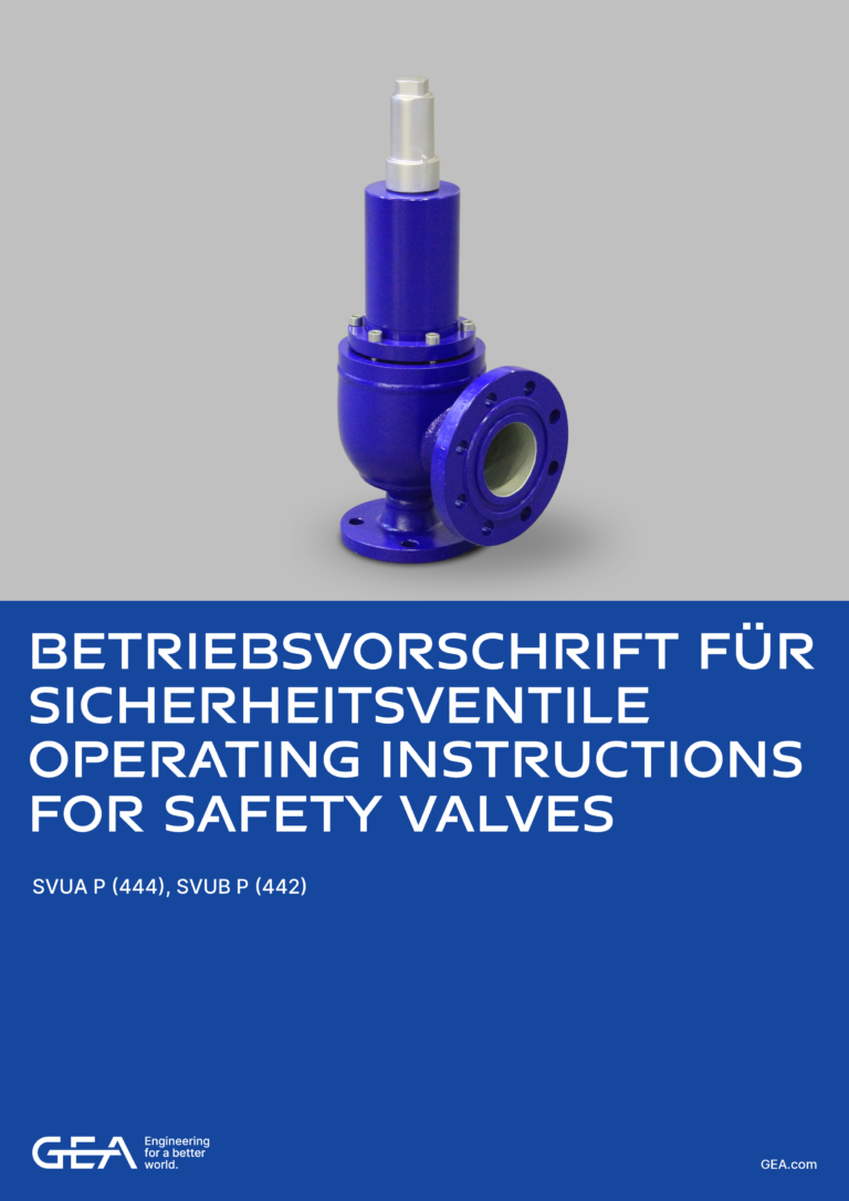 Operating Instructions - GEA AWP Valves